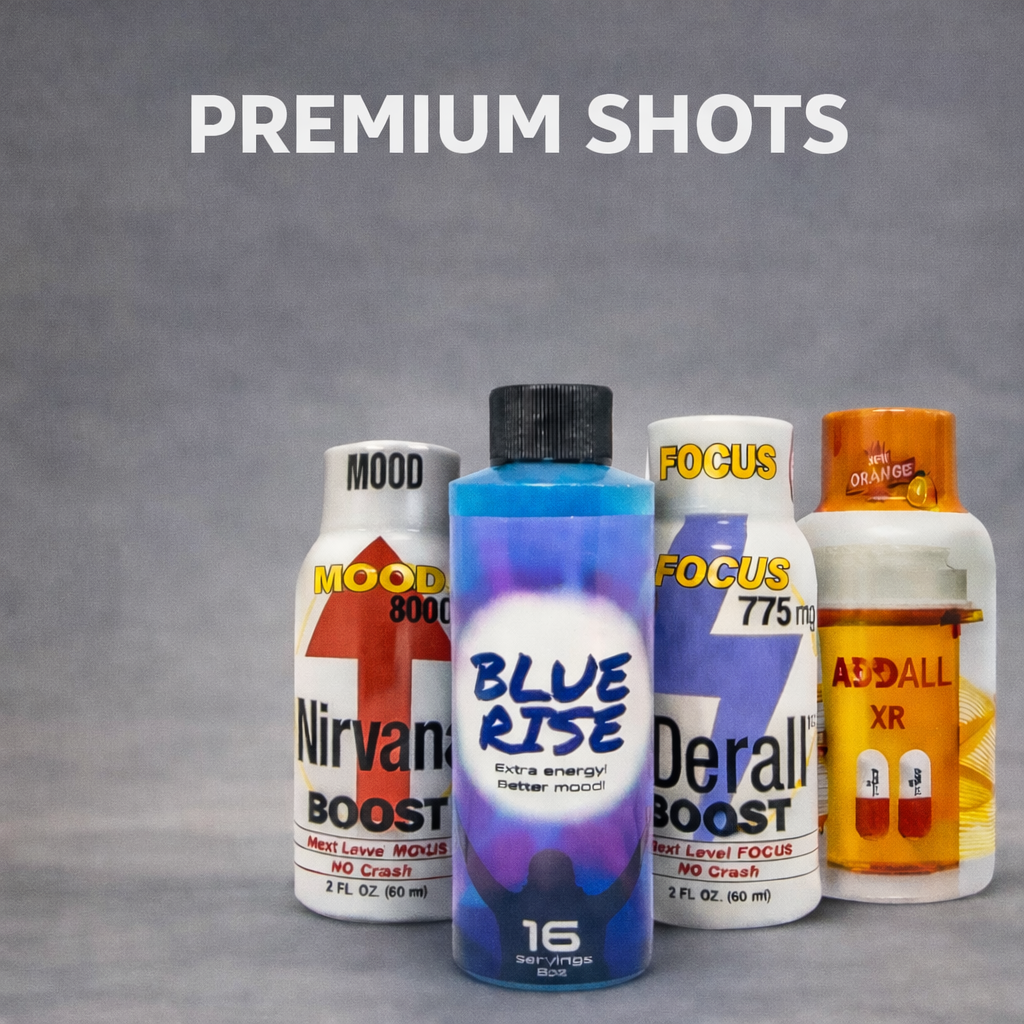Premium Energy Shots for Focus, Mood, Energy and Performance