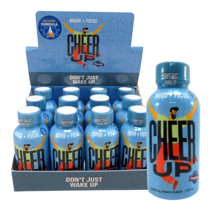 Cheer Up Sleepwalker 2oz Energy, Mood & Focus Liquid Shots – Full Box ...