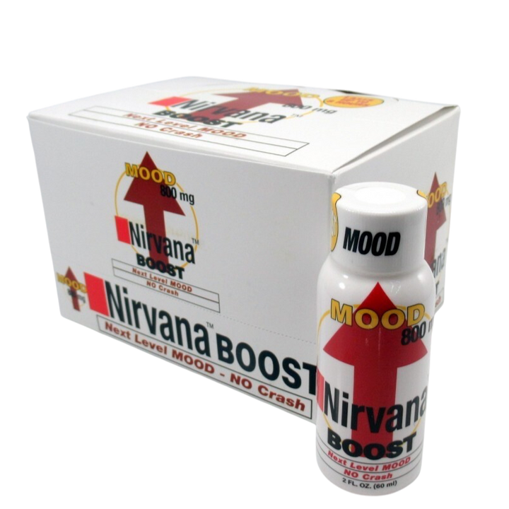 Nirvana Boost Mood Shot 2oz (800mg) – 6 Bottle Pack | Liquid Dietary ...
